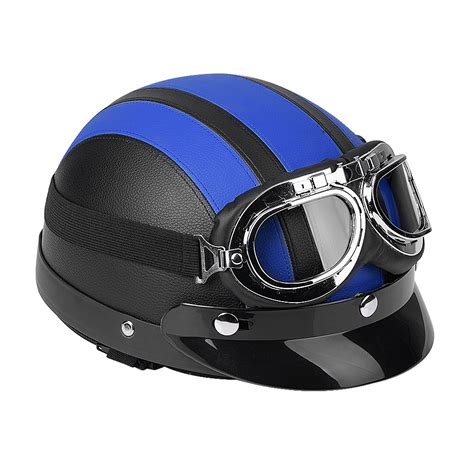 KASK OTWARTY MOTOR SKUTER MOTOCYKL RETRO NIEBIES 11 za 64 49 zł z Shen