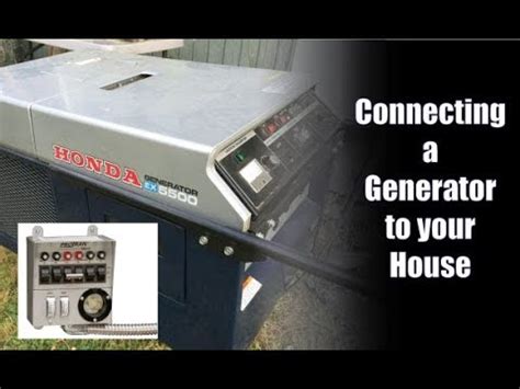 Connecting A Generator To Your House YouTube