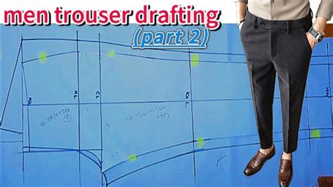 How To Draft Men S Pants Trouser Pattern Part Professional Method