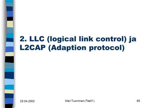 Bluetooth HCI L2CAP Rfcomm Ppt Lataa