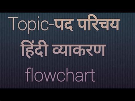 class 10th hindi पद परचय trending viral flowchart YouTube