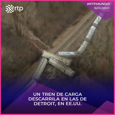 RTPMundo EEUU Un tren que incluía un vagón con materiales peligrosos