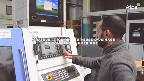 Formation opérateurtrice régleureuse en usinage commande numérique à