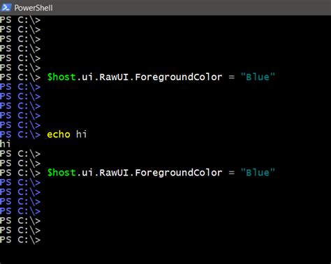 command line powershell syntax highlighting overwrites foreground colour super user