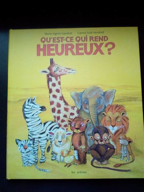 Qu est ce qui rend heureux Livre jeunesse Bébés Tendances