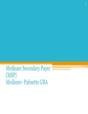 Fillable Online Wvhfma Medicare Secondary Payer MSP Medicare Palmetto