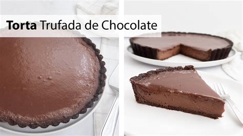 TORTA TRUFADA DE CHOCOLATE sem glúten e sem laticínios YouTube