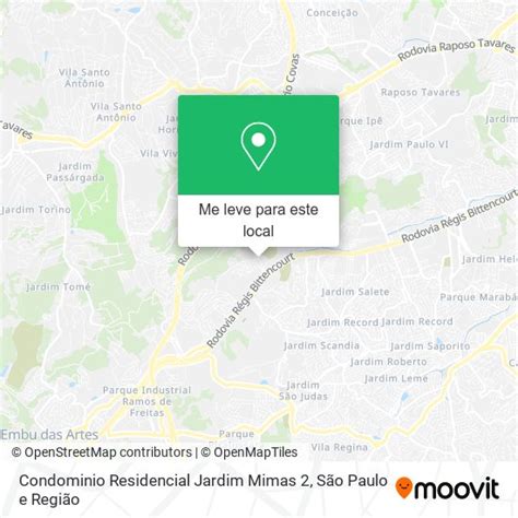 Como chegar até Condominio Residencial Jardim Mimas 2 em Embu Das Artes
