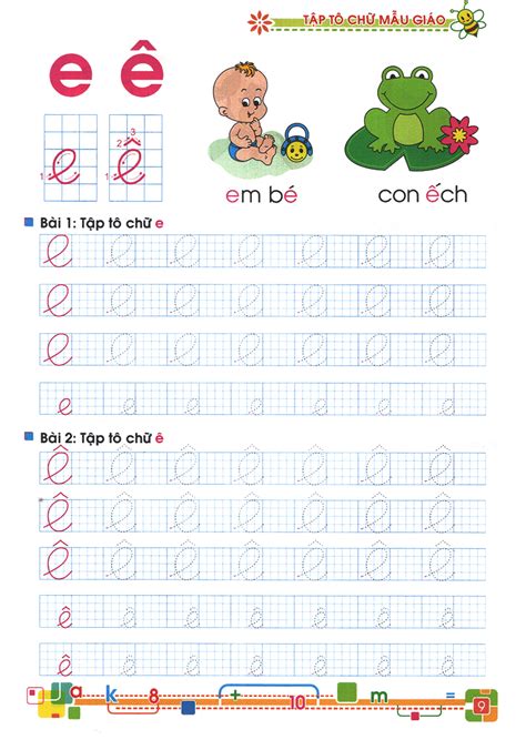 Cẩm nang tập tô chữ cái sách tập tô chữ cái Dành cho trẻ em từ 3 6 tuổi