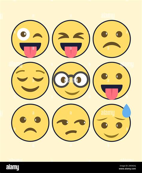 Iphone Whatsapp Emojis High Quality Emoticons Isolated On A White