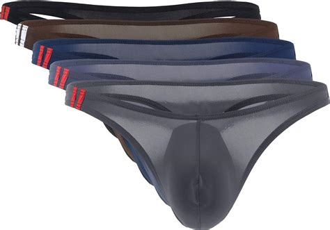 FEOYA Tangas für Männer Herren String Thong Sexy Slips Leder Lack