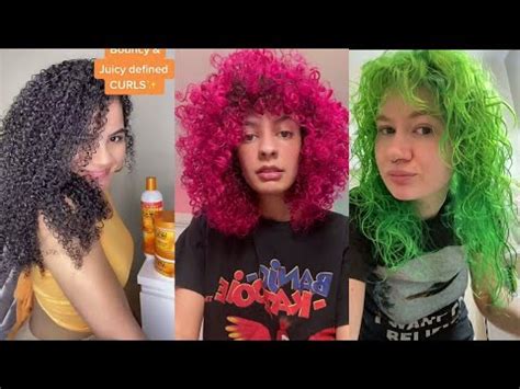 Tiktok Curly Hair Routines Curly Hair Hacks Tiktok Compilation