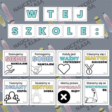 W TEJ SZKOLE GAZETKA ŚCIENNA Nauczycielka z klasą