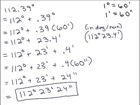 converting to from degrees minutes seconds dms 46 off