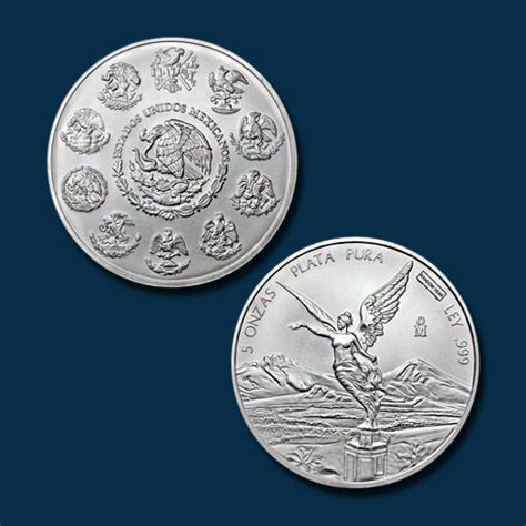 Mexico 5 Oz Silver Libertad BU Mintage World
