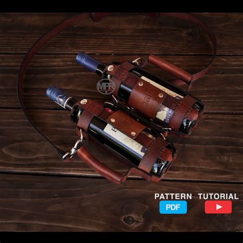 Wine Bottle Double Glove Pattern MPR Leatherworks
