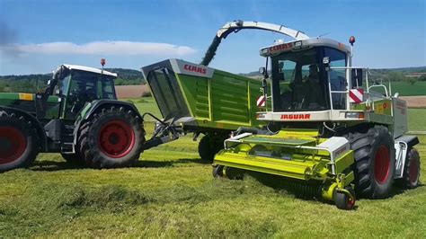 Gras häckseln Claas Jaguar im Einsatz YouTube