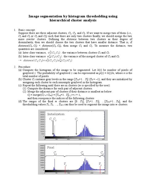 image segmentation by histogram thresholding using hierarchical cluster analysis pdf