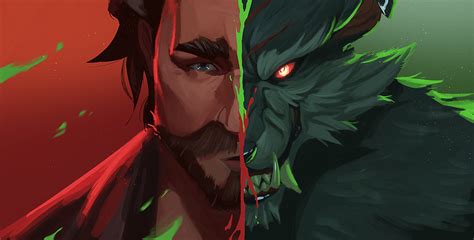 Warwick And Vander League Of Legends And 1 More Drawn By Kurooobunbun