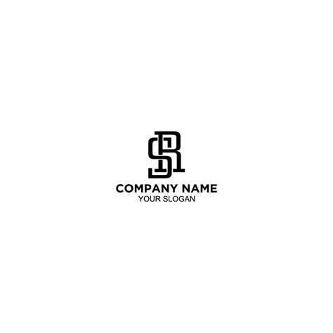 SR Monogram Logo Design Vector 26280674 Vector Art At Vecteezy