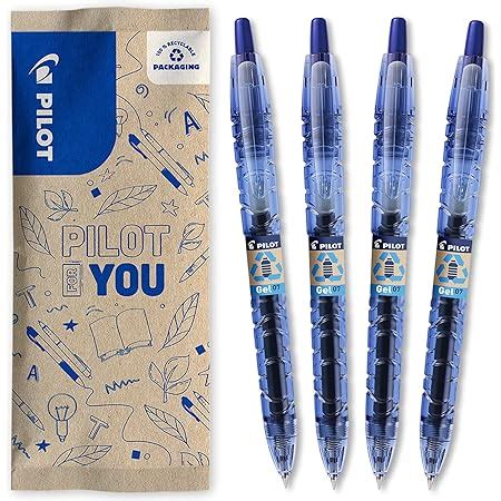 Pilot G2 07 Lot de 5 recharges pour stylos à encre gel Bleu Amazon fr