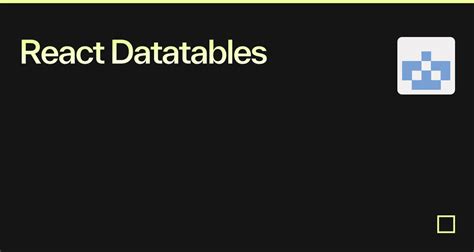 React Datatables Codesandbox