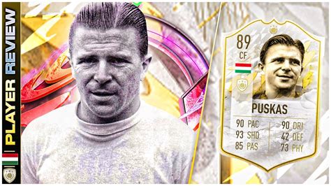 ICON 89 RATED FERENC PUSKAS PLAYER REVIEW FIFA 22 ULTIMATE TEAM YouTube