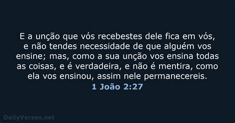 1 João 2 27 Versículo da Bíblia DailyVerses net