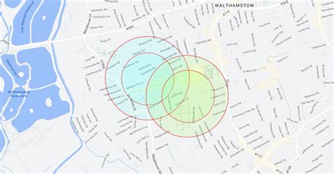 Walking Zones Scribble Maps