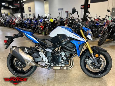 Used 2015 Suzuki GSX S750Z Metallic Triton Blue Pearl Glacier White