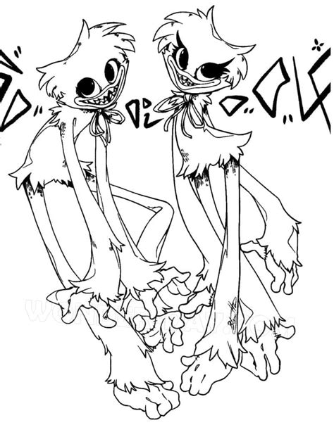 Coloriage Poppy Playtime 5 Dessin gratuit à imprimer
