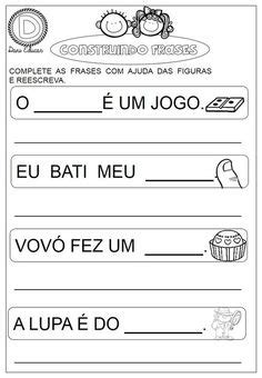 Atividades Para Alfabetiza O Ou Ano Frases Fatiadas Ilustradas