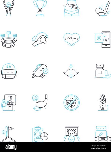 Training Industry Linear Icons Set Workshops Seminars Coaching