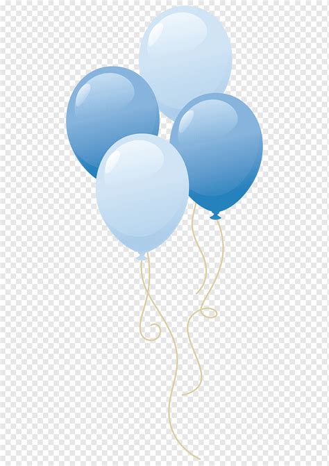 Ilustração de quatro balões azuis e brancos balão azul balão azul