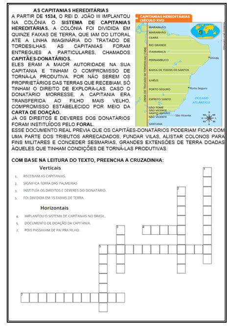 CAPITANIAS HEREDITÁRIAS GOVERNO GERAL CONFEDERAÇÃO DOS TAMOIOS
