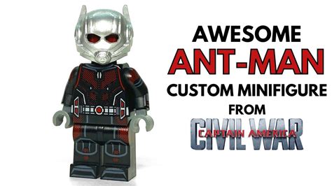 Custom Ant Man Civil War Minifigure From Dragonbrick Review Youtube