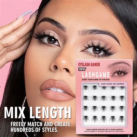 Eyelash Evolution DIY Extension Clusters Flame Style 12 14 16mm D Curl