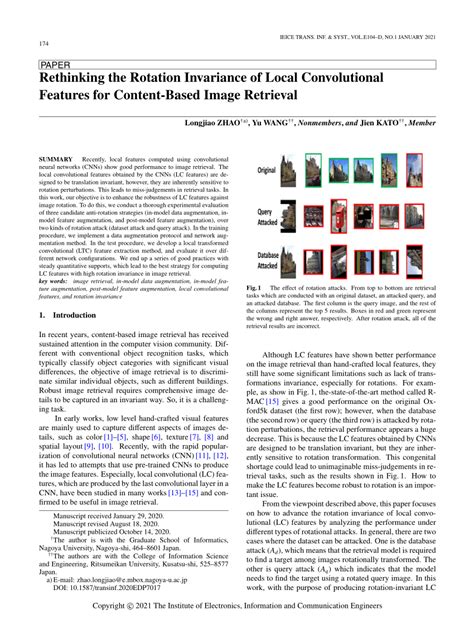 pdf rethinking the rotation invariance of local convolutional features for content based image