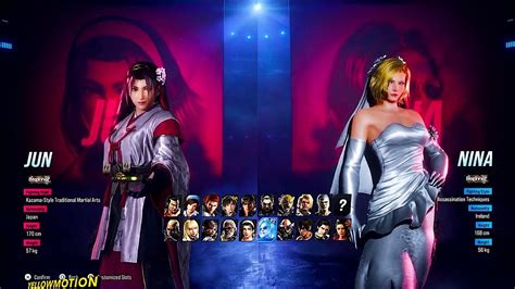 TEKKEN 8 CBT Jun Kazama Nina Williams Character Select Outfit