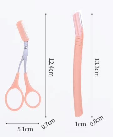 Zestaw do brwi brow set nożyczki i trymer ManyBeauty pl