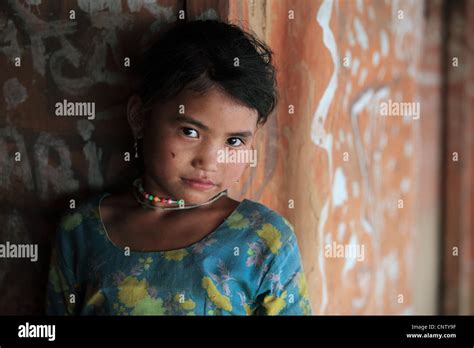 Nepali Rural Girl Nepal Stock Photo Alamy