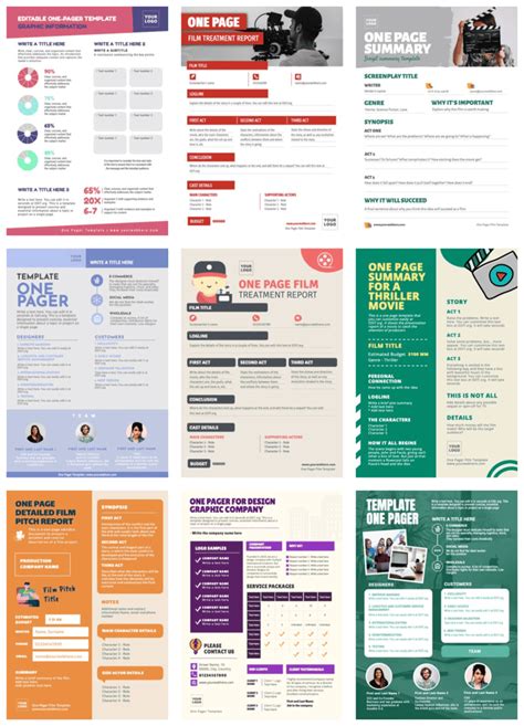 Plantillas One Pager Para Editar Online