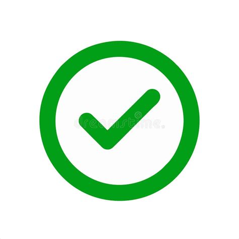 Check Mark Icon Vector Illustration Design Template Check Mark Icon