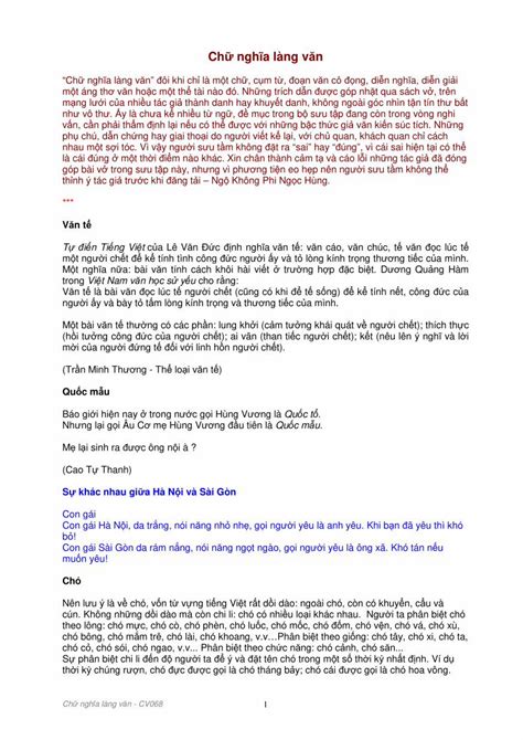 PDF Ch ữ ngh ĩa làng v ăn Freechimvie3 free fr baivo phingochung
