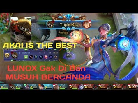 Gameplay Lunox Lunox Ngak Di Ban Musuh Bercanda Mobile Legends