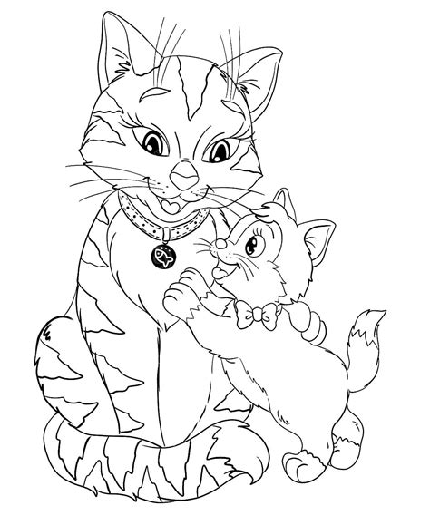 Coloriage Chaton Imprimer Pour Les Enfants Au Format A