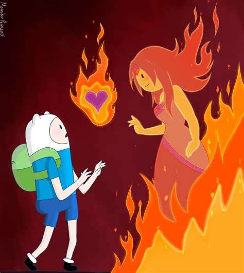 Adventure Time Characters Flame Princess And Finn