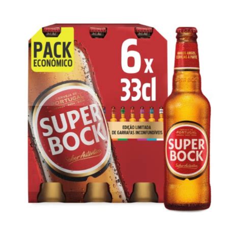 Cerveja Álcool SUPER BOCK emb 6x33cl