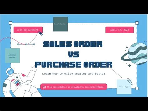 Sales Order Vs Purchase Order Basic Information YouTube