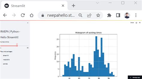 rwepa python streamlit dashboard